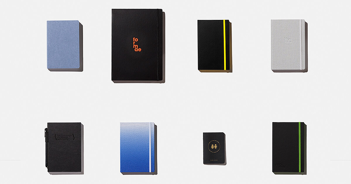 notebooks with logo | already from 25 copies | here → brandbook